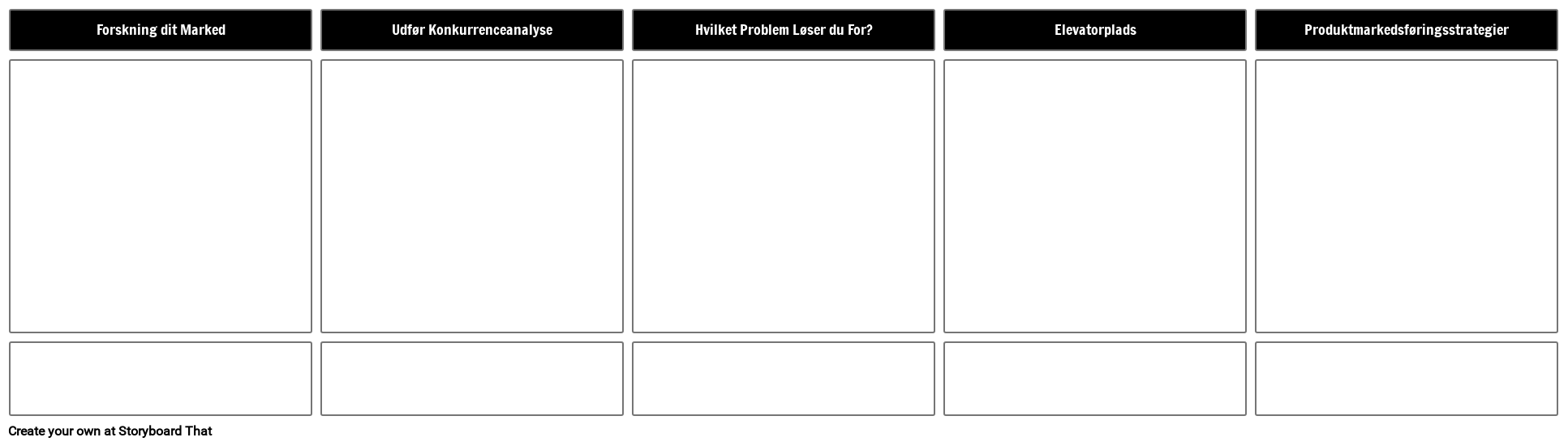 Value Proposition Template Storyboard af da-examples