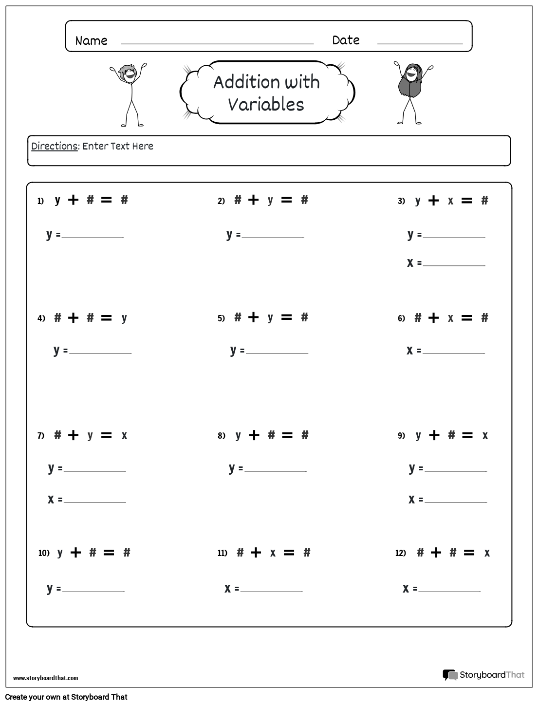 Variable Portrait BW 4 Storyboard por da-examples