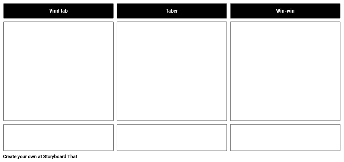 Win-Win Negotiating Template Storyboard by da-examples