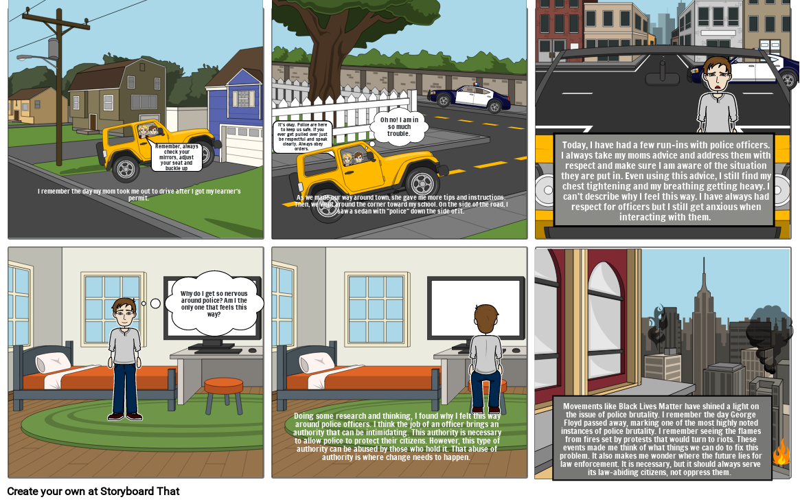 Police Memoir Storyboard by da1f9da1