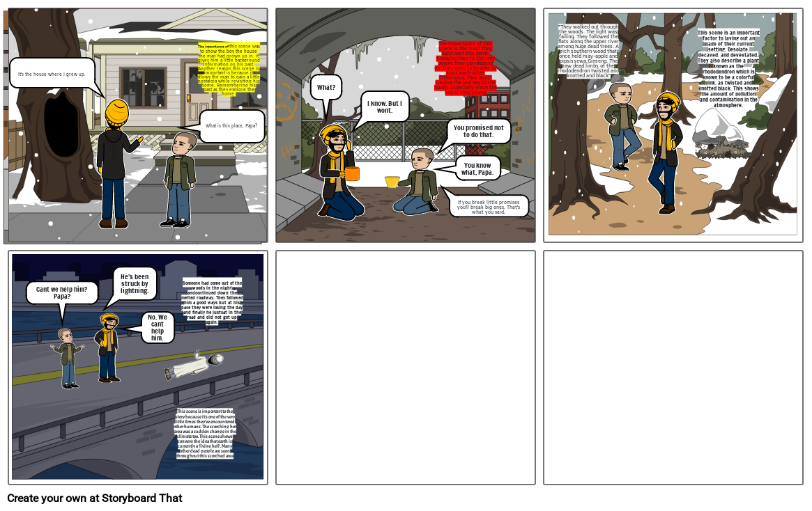 The Road by Cormac McCarthy Storyboard par da857255