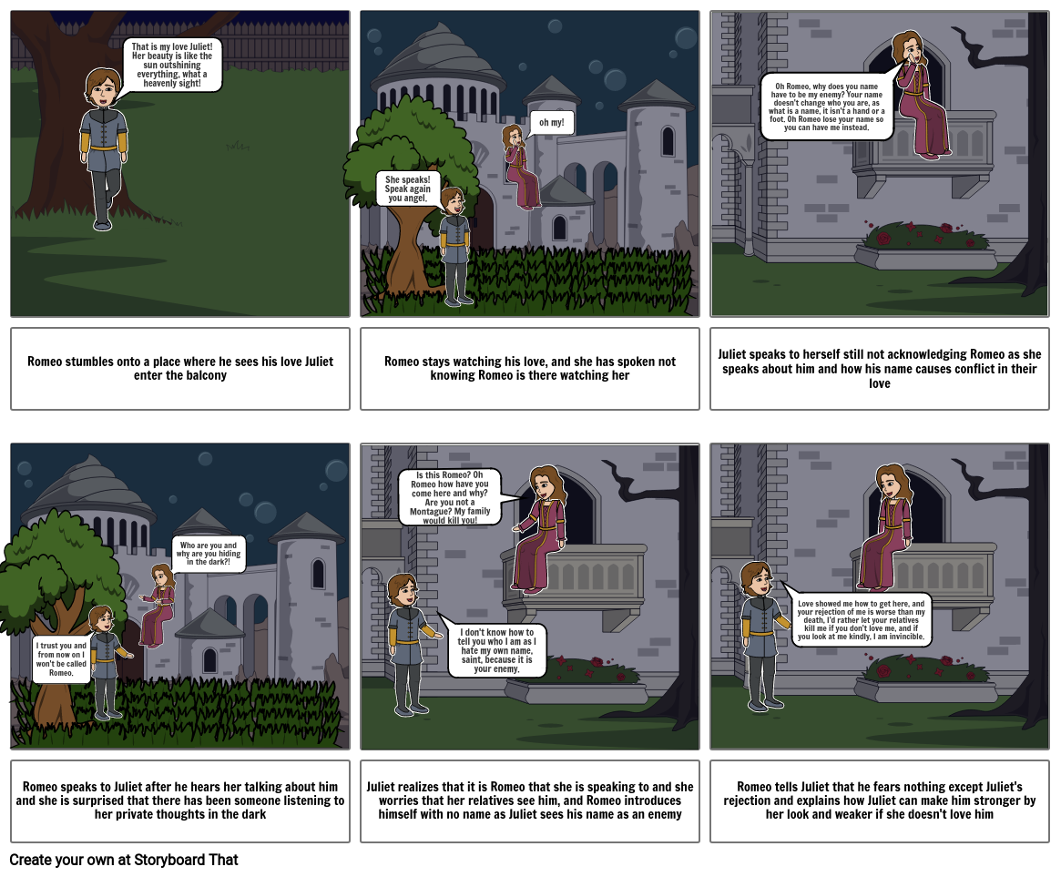 Romeo and juliet Storyboard por daasm2006326