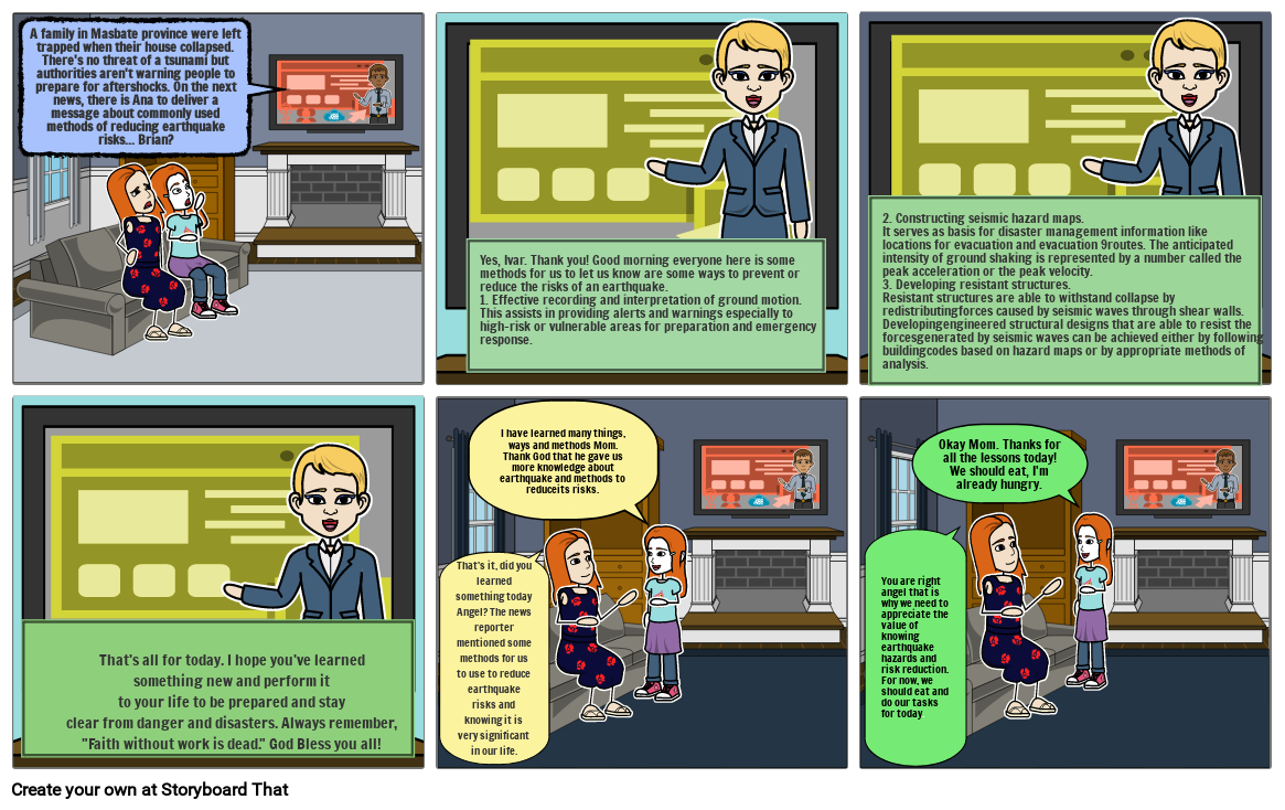 Earth Quake Storyboard by dafc49aa