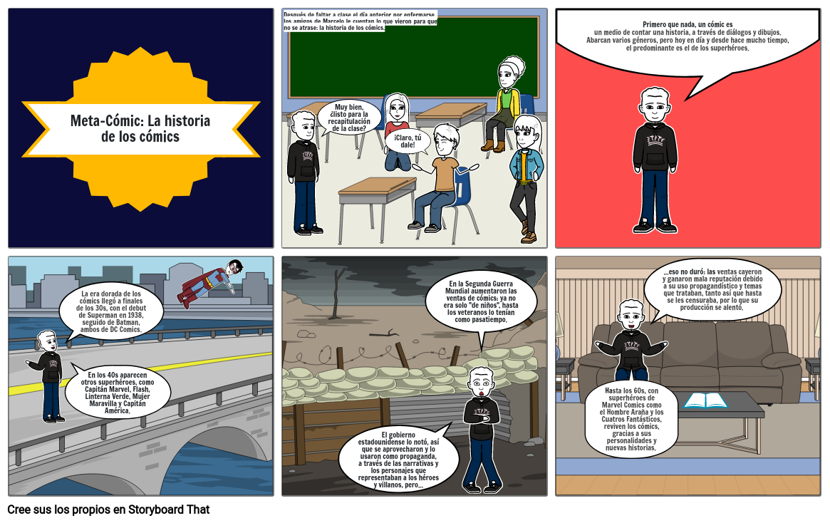 Meta-Cómic: La historia de los cómics﻿ Storyboard