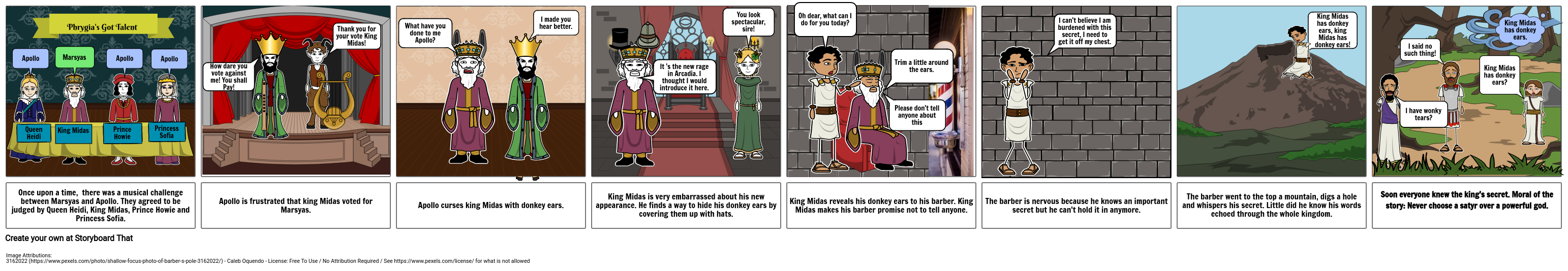 king Midas Storyboard por daisy8530