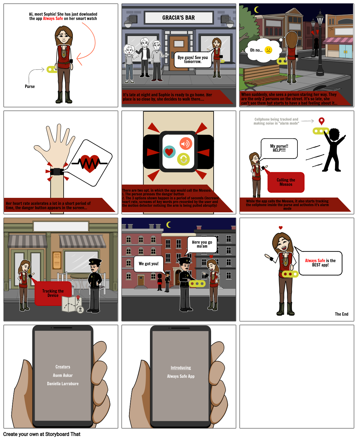 Always Safe Storyboard por daniella9658