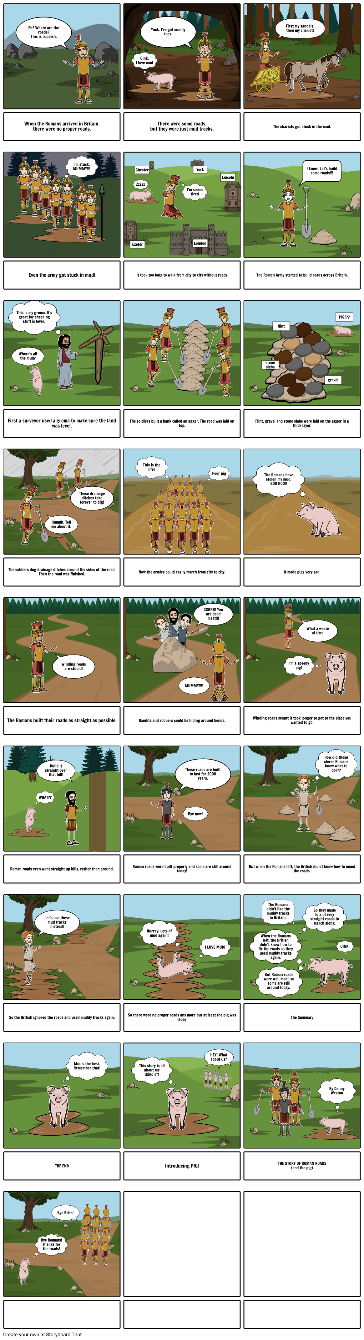 Roman Project Storyboard by dannyweston