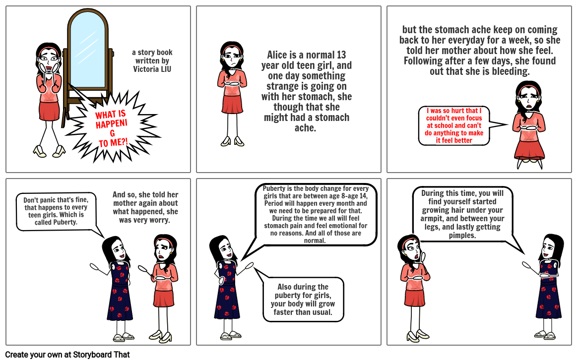 puberty story (1) Storyboard por db650df3