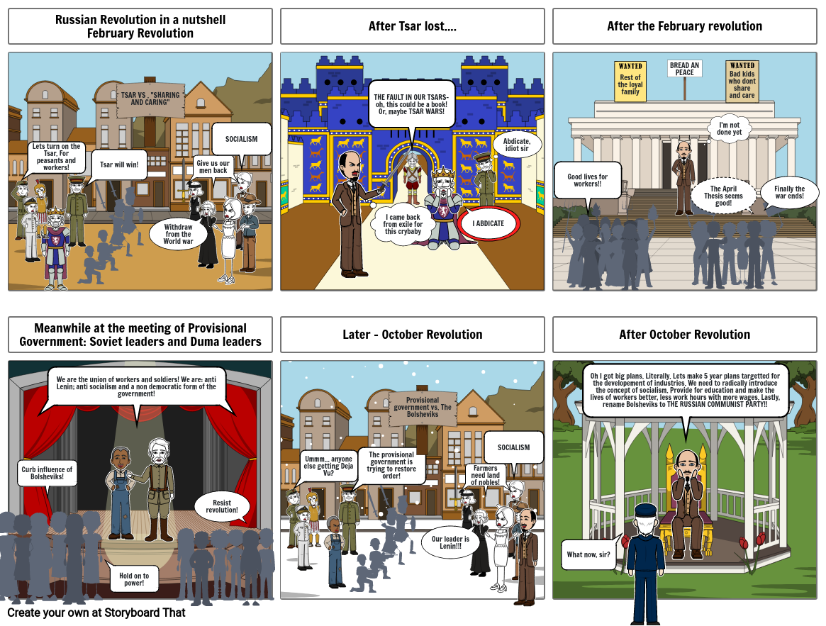 The Russian Revolution Storyboard por dbba6854