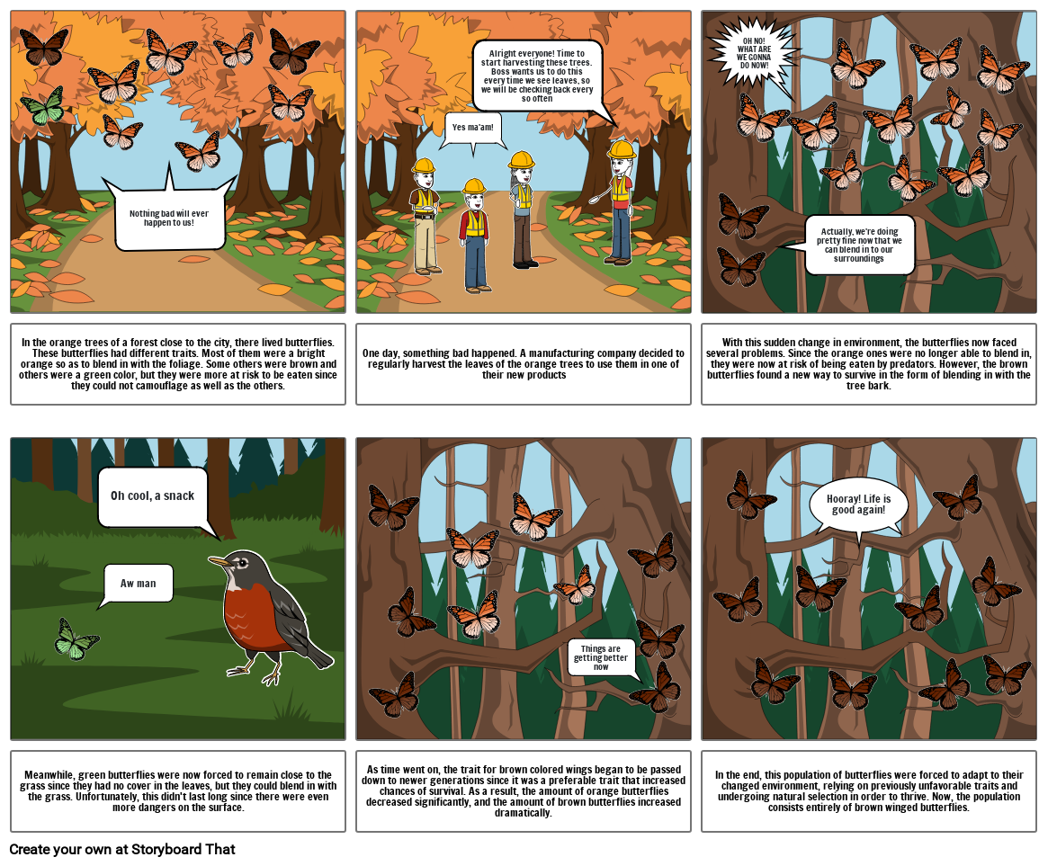 The Orange Forest Storyboard by dbbe00de