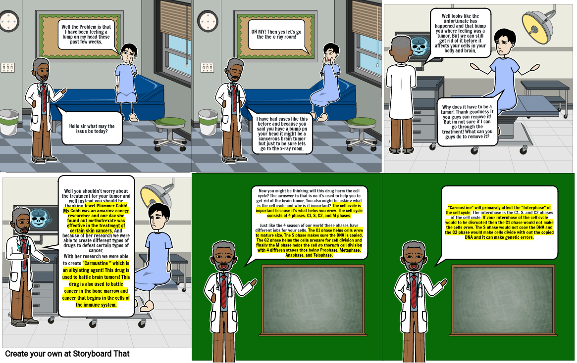 Cancer Project Storyboard por dbd333a5