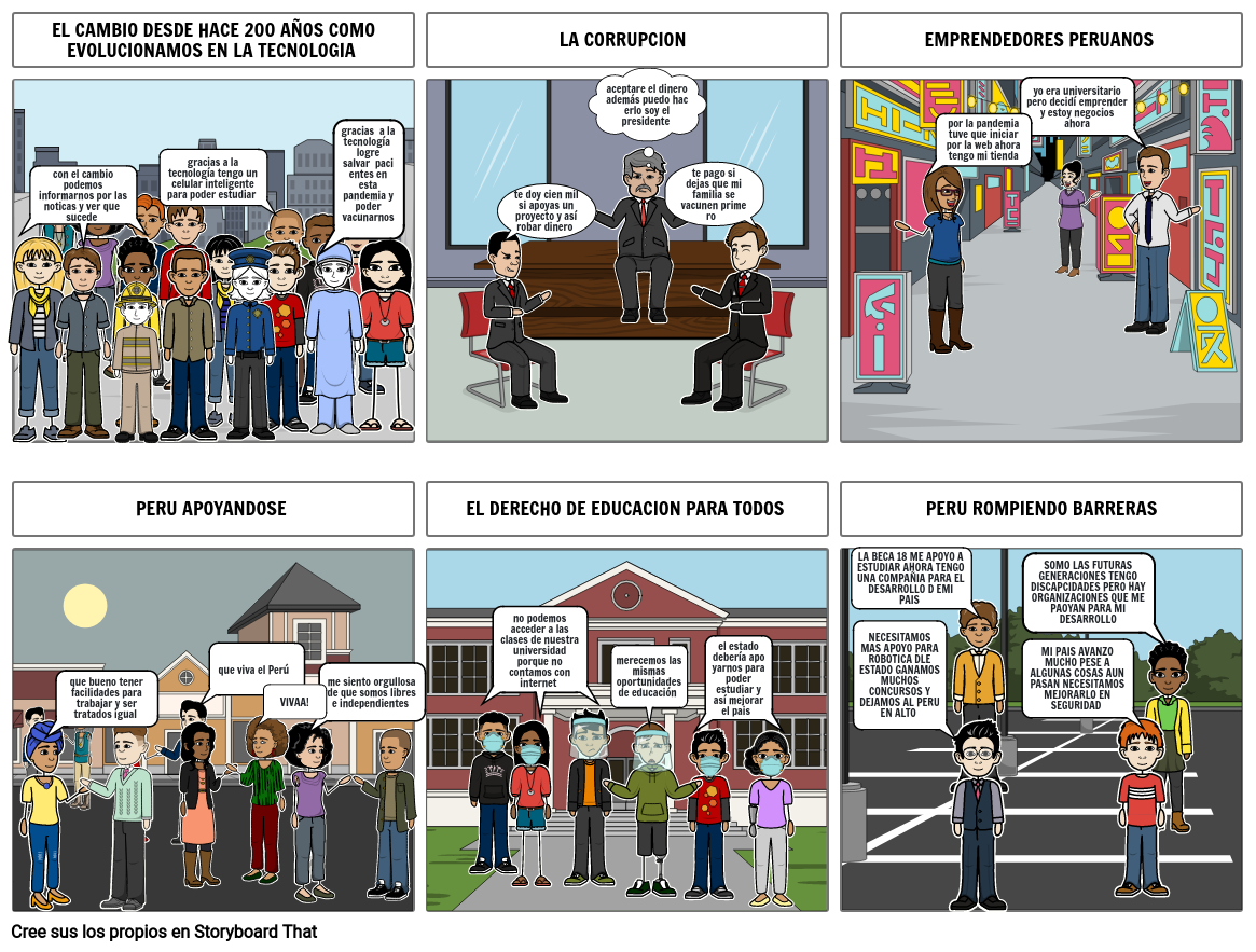 EL BICENTENARIO DLE PERÚ Storyboard por dbd6d8ef