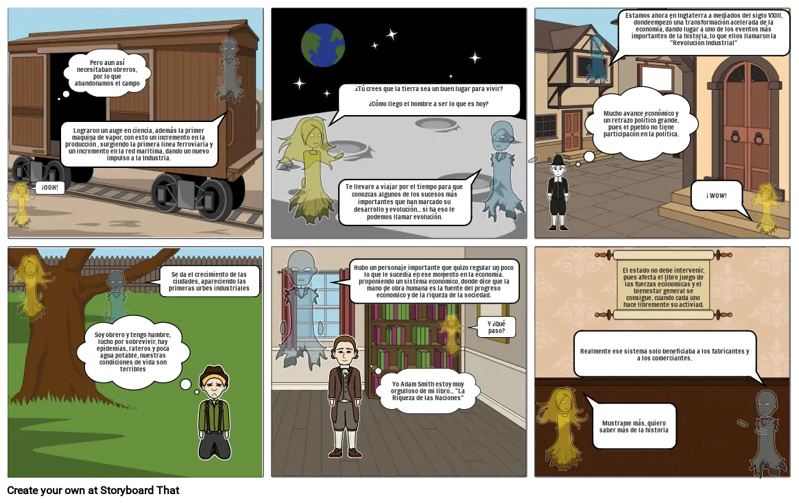 Viaje en el tiempo Storyboard by dbead83f Viaje en el tiempo Storyboard by dbead83f