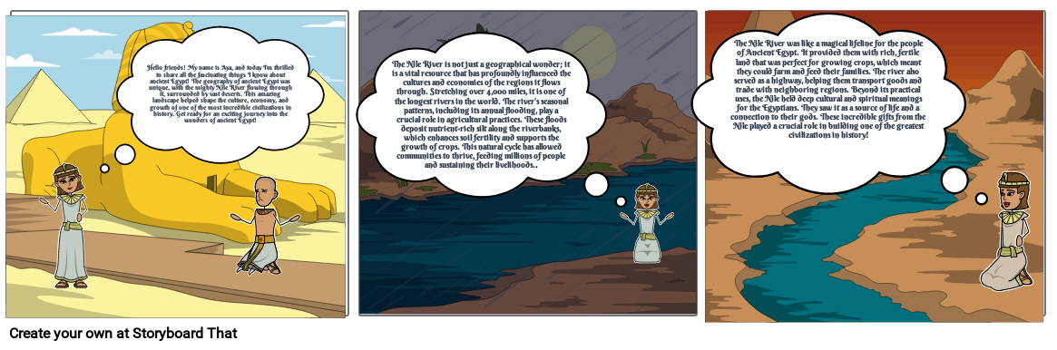 The Gift of the Nile by Andrea Gonazlez Storyboard