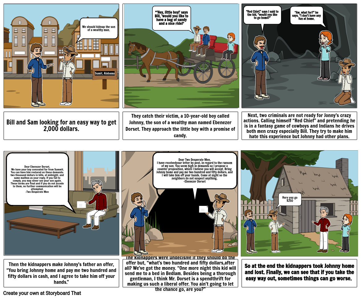 THE RANSOME OF RED CHEIF Storyboard por dc38411c