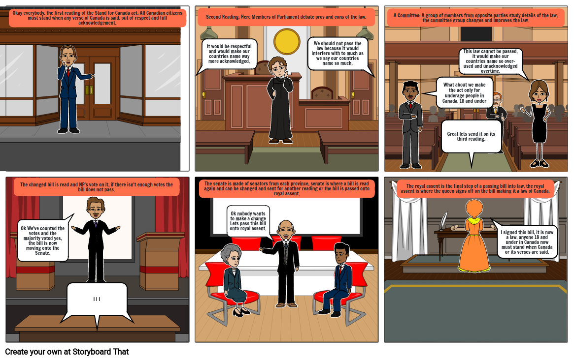 The Stand for Canada act Storyboard par dca0cf50
