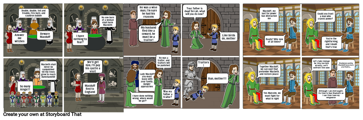 macbeth act 4 Storyboard by dd0c897e