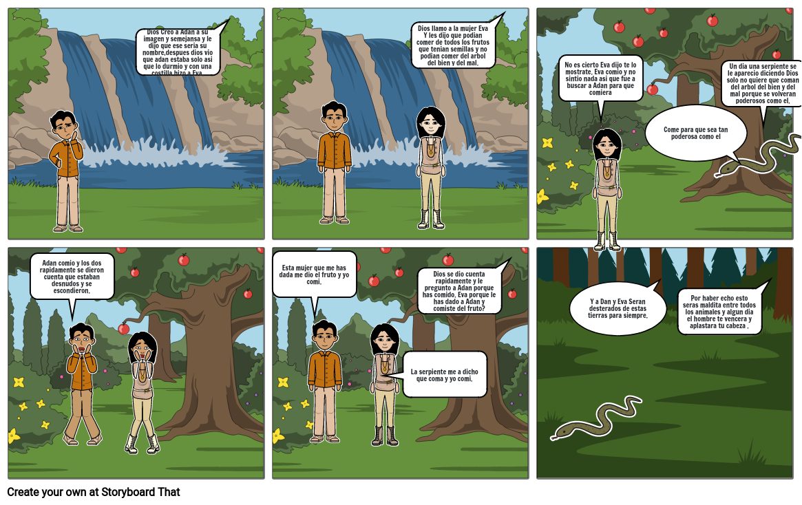 Adan Y Eva Storyboard por dd46a469