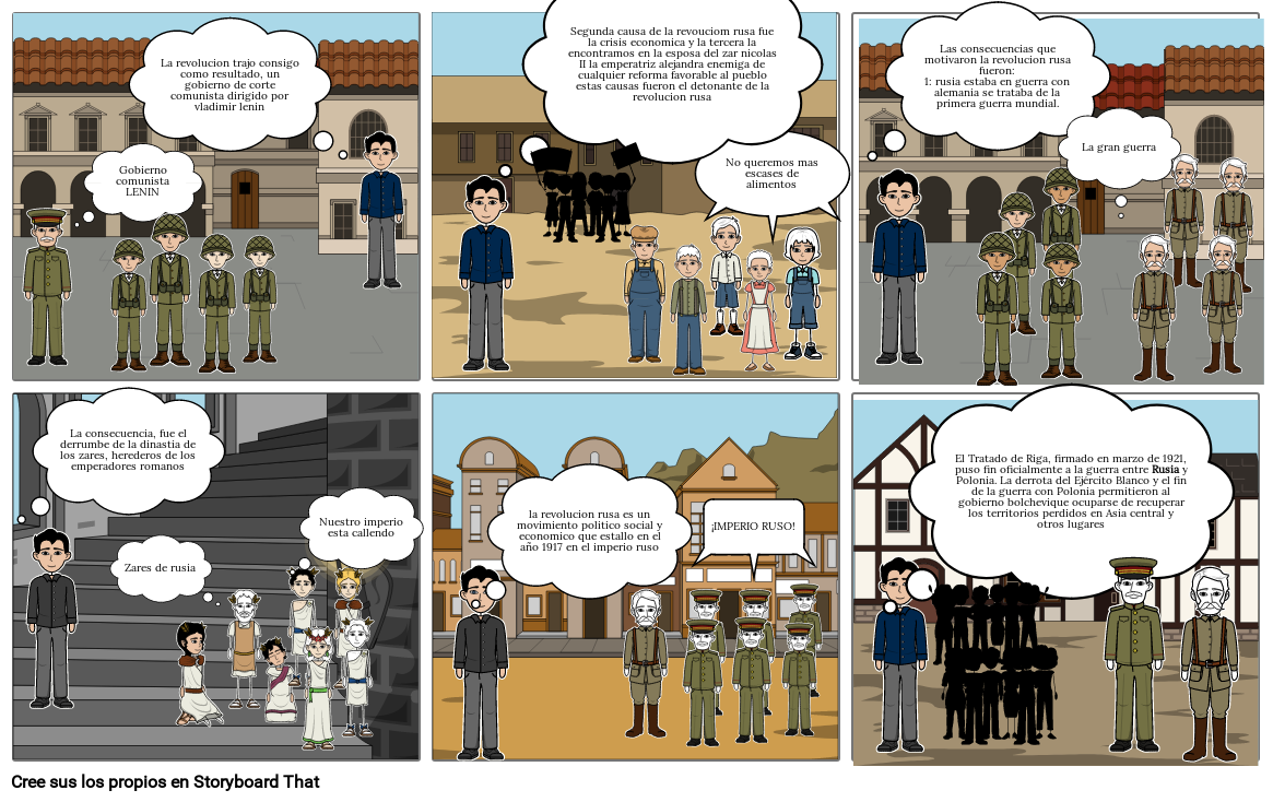 revolucion rusa Storyboard por dd6f78e1