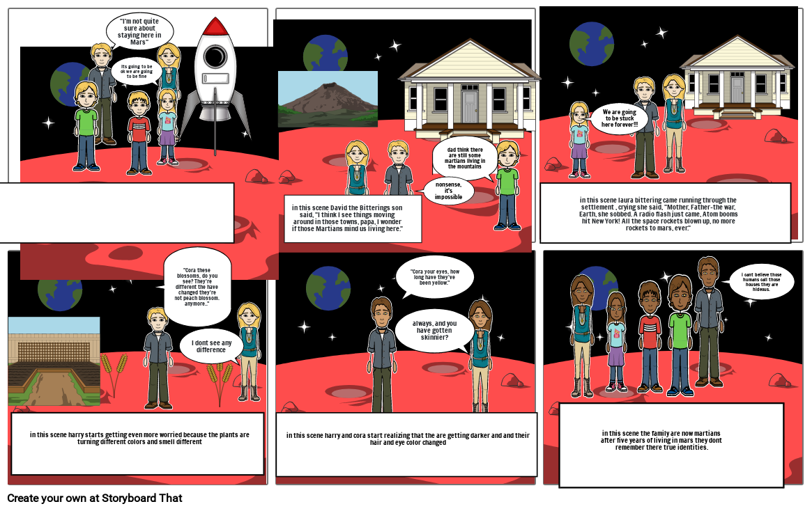 Dark they were and golden eyed comic strip assignment (James W. 7th per) :]