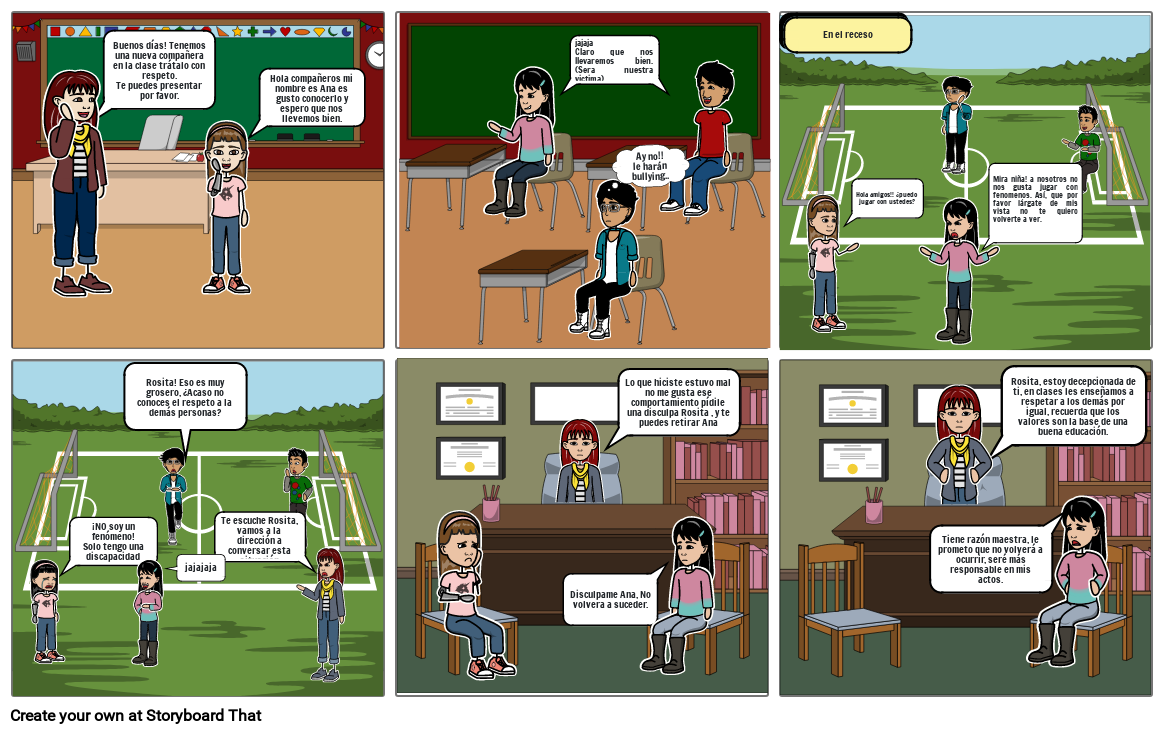 Una chica nueva en la Escuela Storyboard by dd7e2250