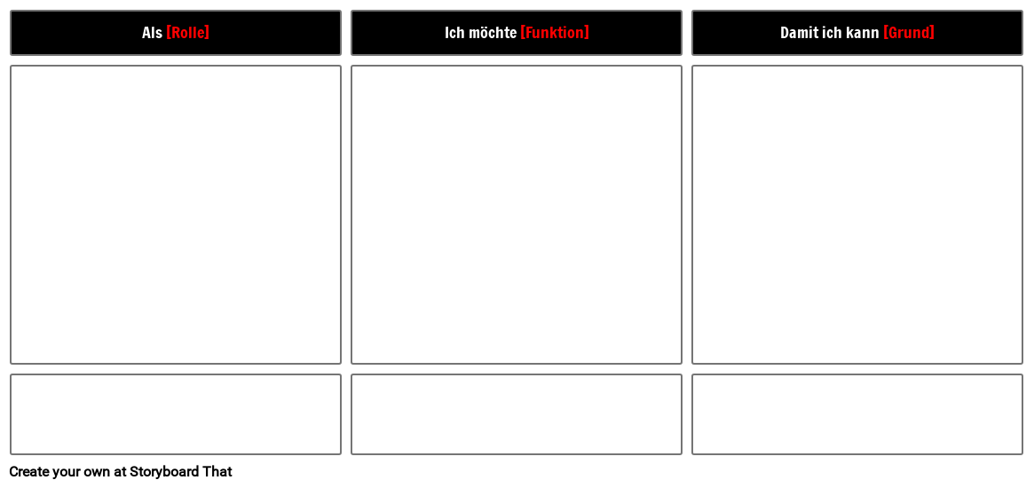 Agile User Story Vorlage Storyboard Od Strane De Examples