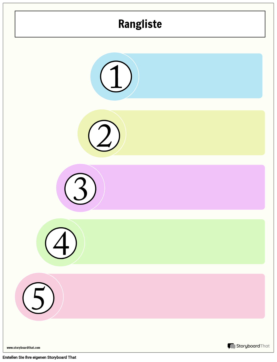 Arbeitsblatt zur Rangliste Storyboard par de-examples