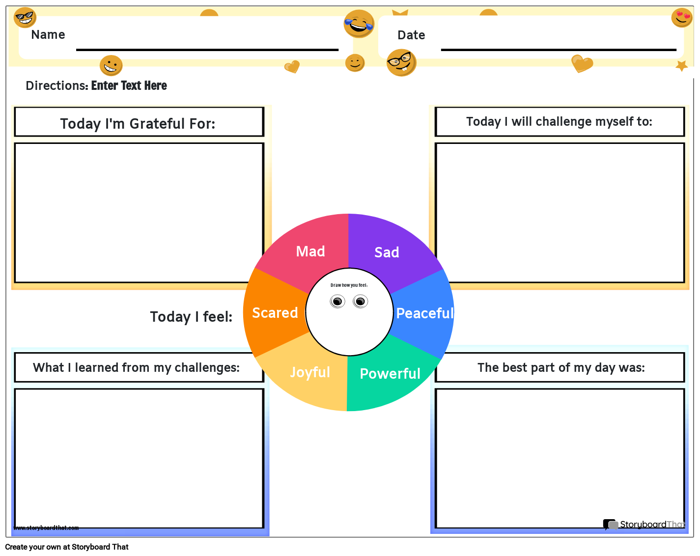 Bell Ringer und Exit Ticket Landschaft Storyboard