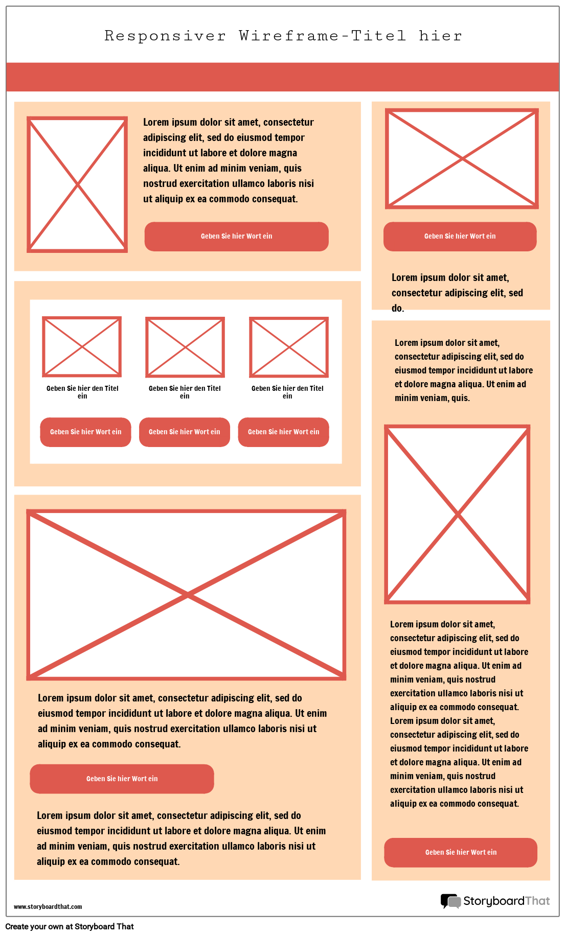 Responsive Wireframes | KOSTENLOSES Wireframe Tool