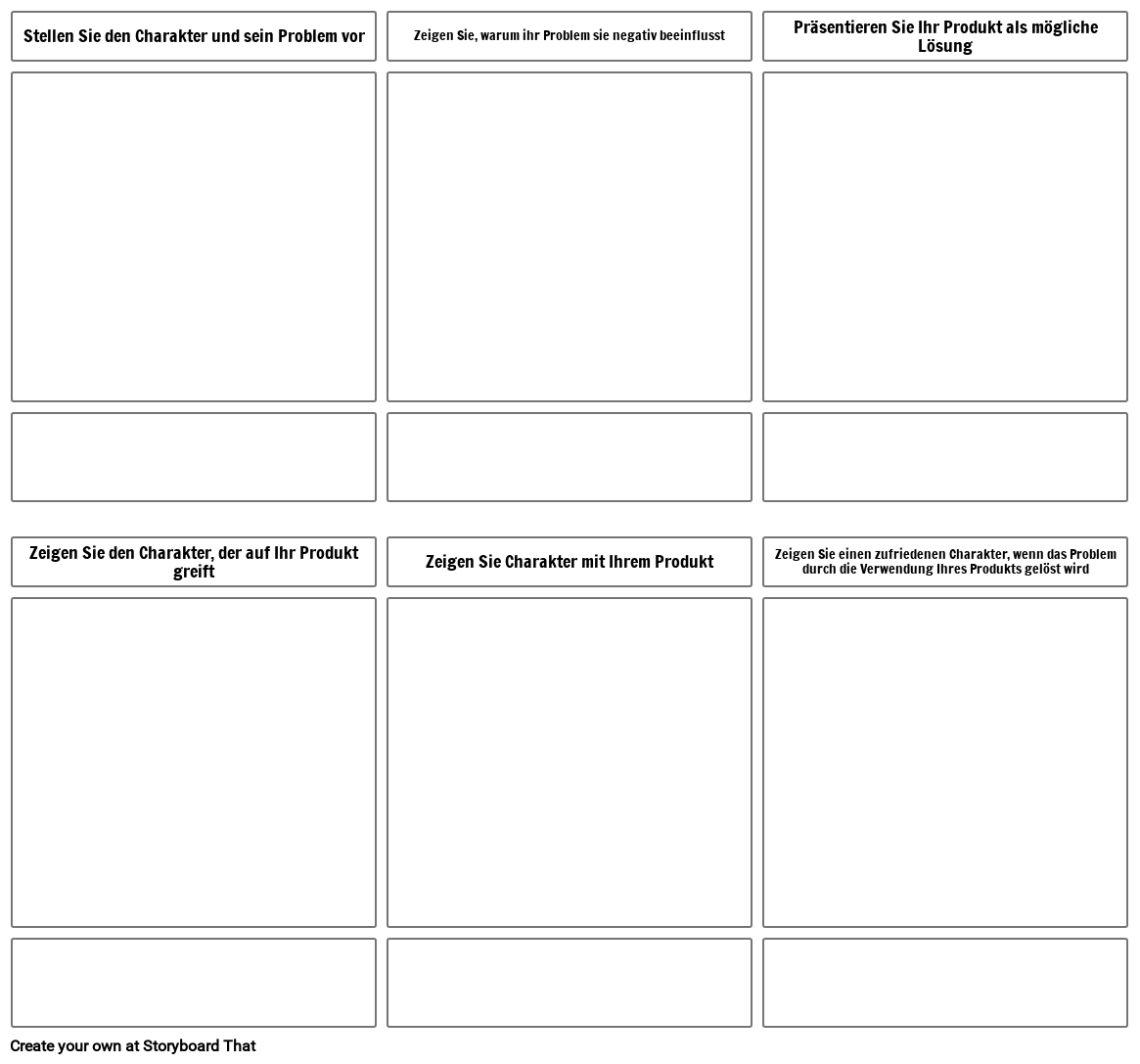 Customer Journey – Storyboard für Videovorlage Customer Journey – Storyboard für Videovorlage