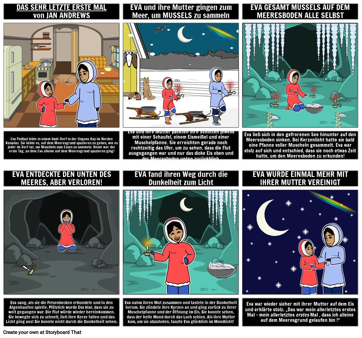 Das Allerletzte Erste Mal von Jan Andrews Storyboard