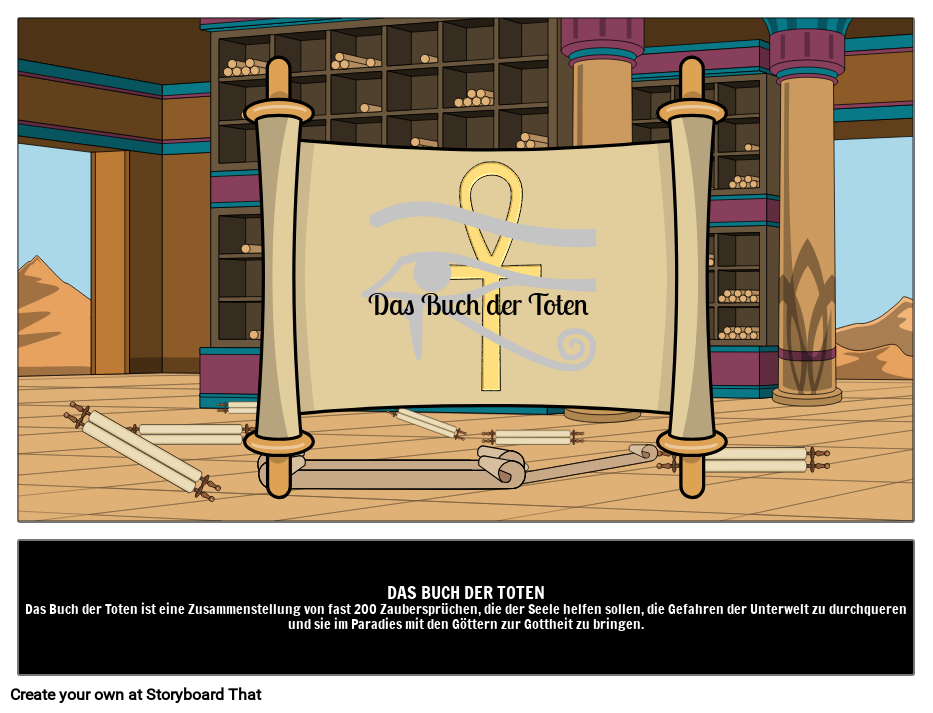Das Buch der Toten Storyboard by de-examples