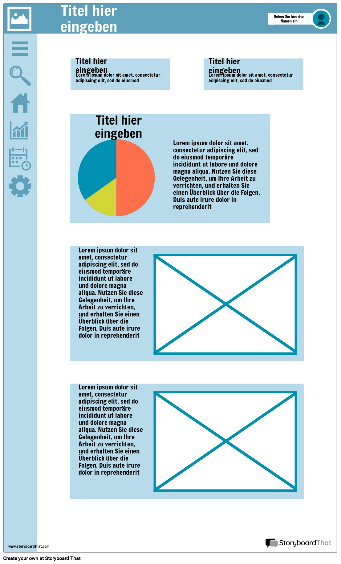 Dashboard Wireframe-1 Storyboard par de-examples
