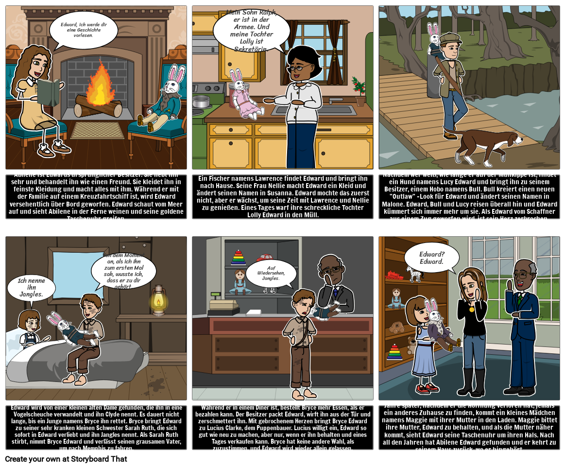 Edward Tulane Zusammenfassung Storyboard par de-examples