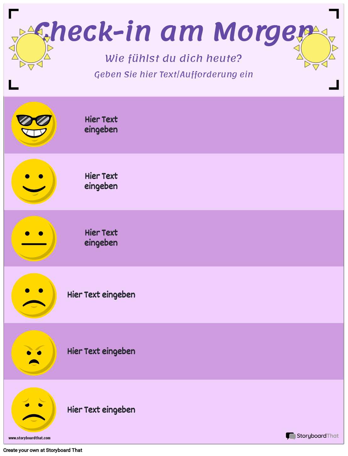 Einchecken 15 Storyboard von de-examples