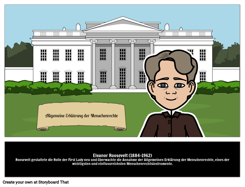 First Lady Eleanor Roosevelt Storyboard by de-examples