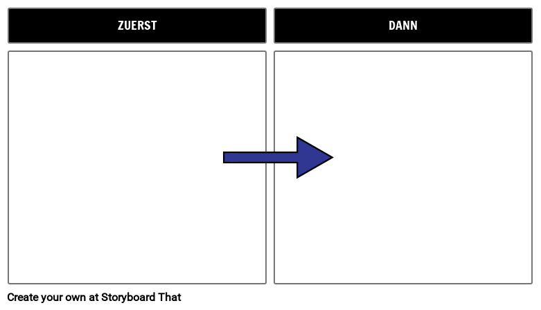 Erste Dann Vorlage Storyboard by de-examples