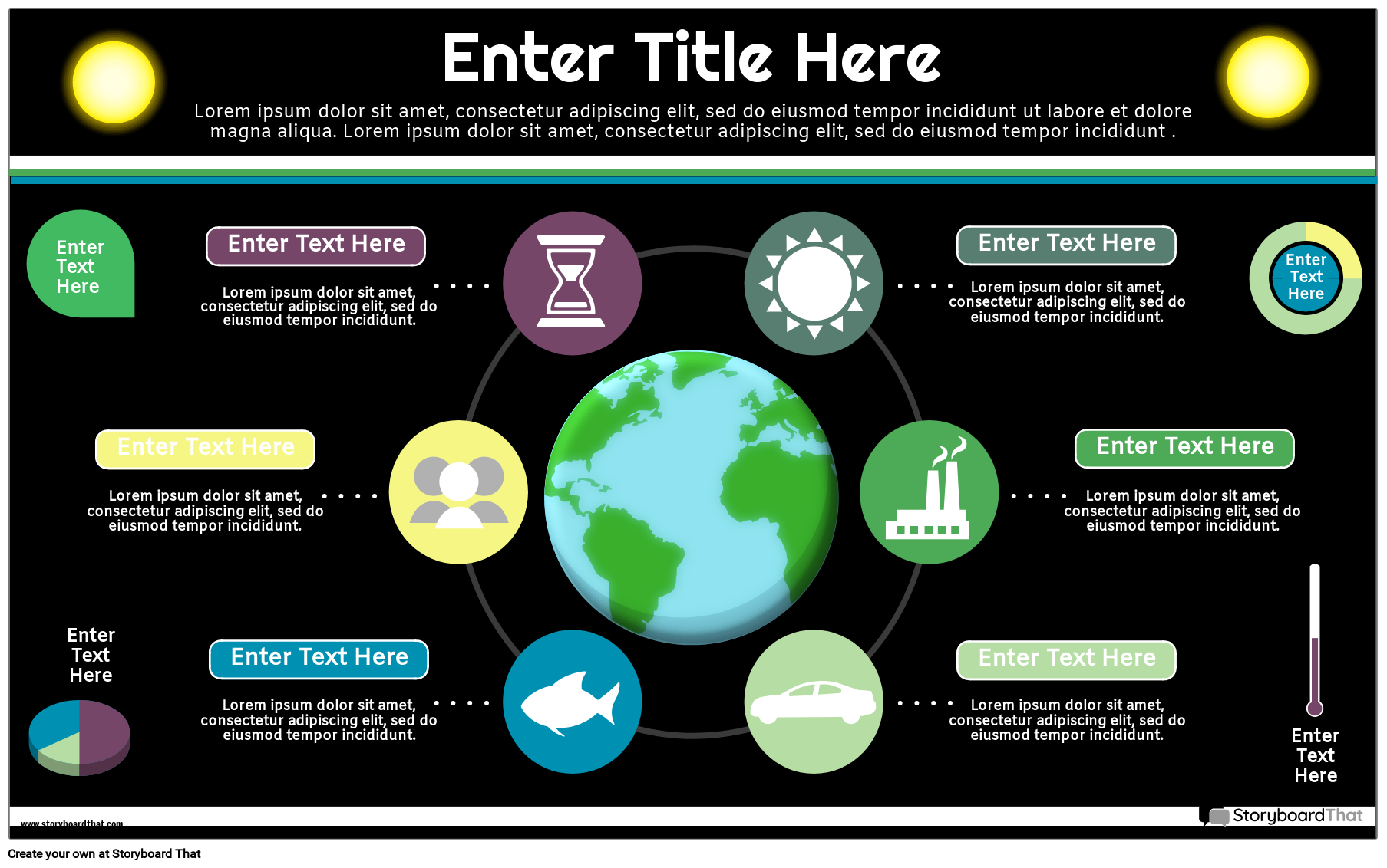 Geografische Infografik-Vorlagen | Geographie-Projekte
