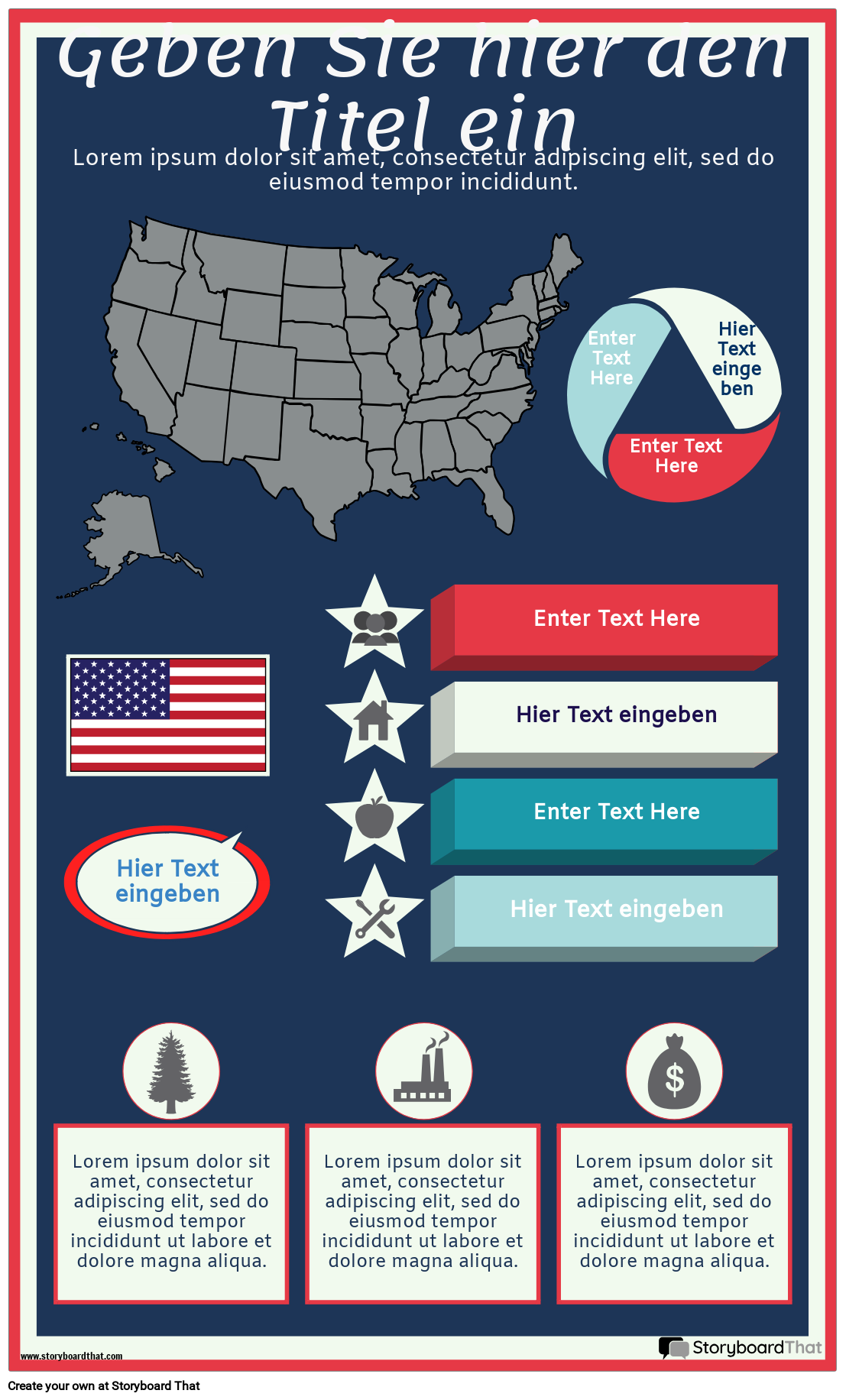 Geographie-Infografik 4 Storyboard von de-examples