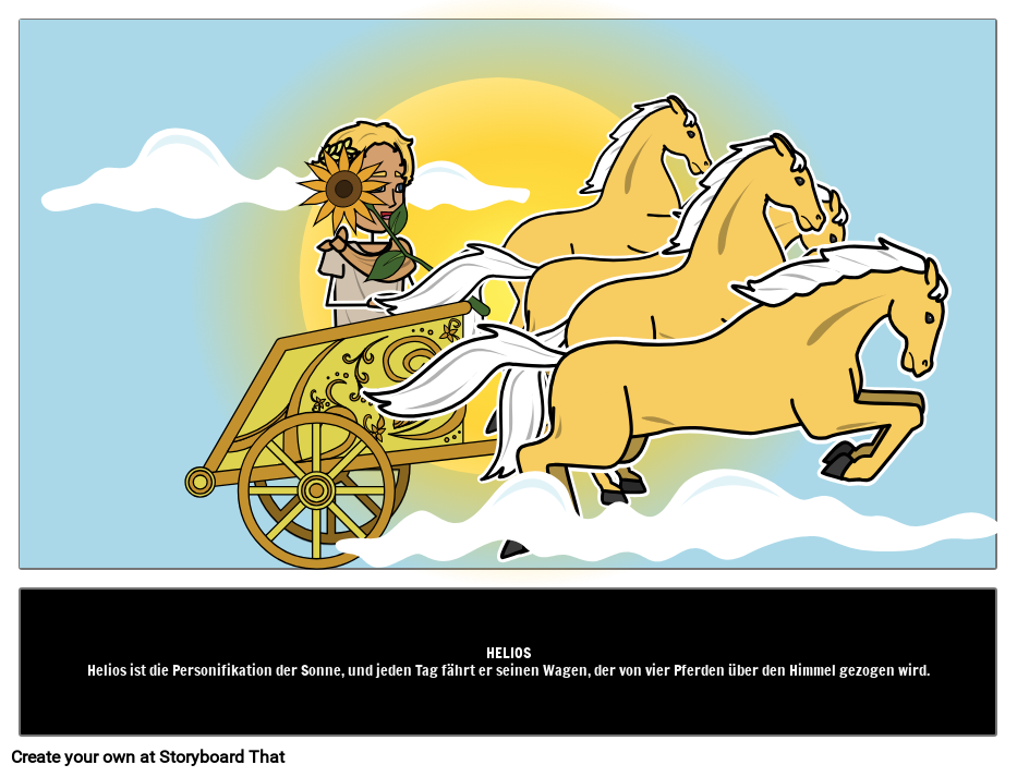 Helios: Griechischer Gott Storyboard par de-examples