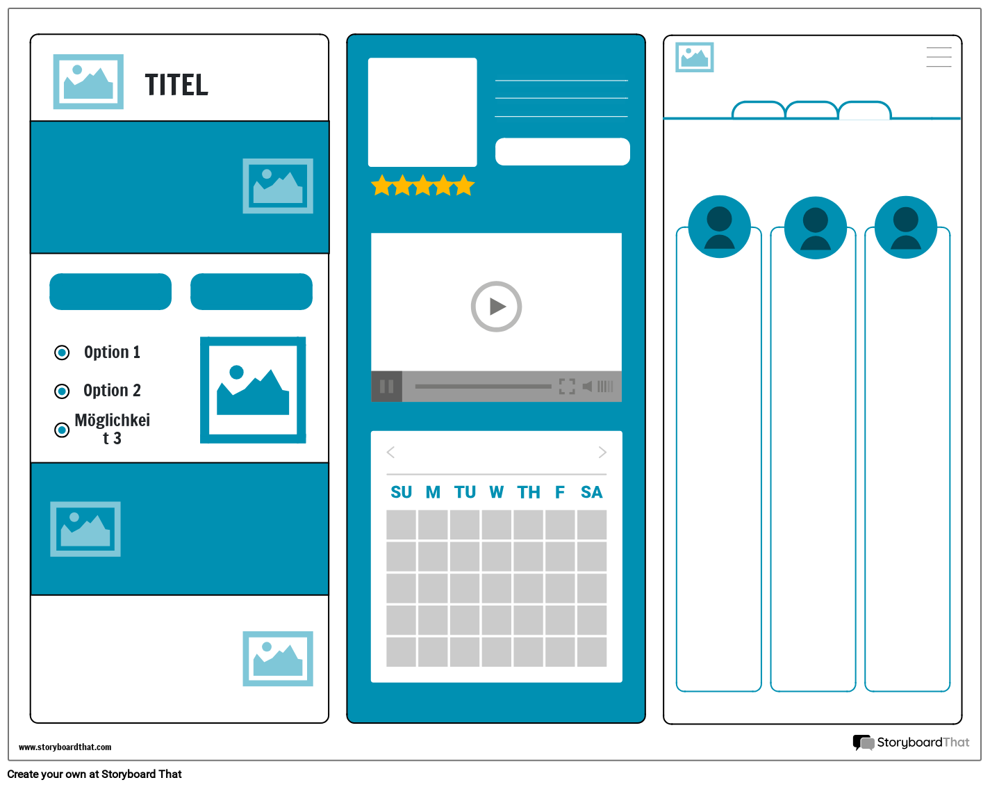 Startseite Wireframes | KOSTENLOSES Wireframe Tool