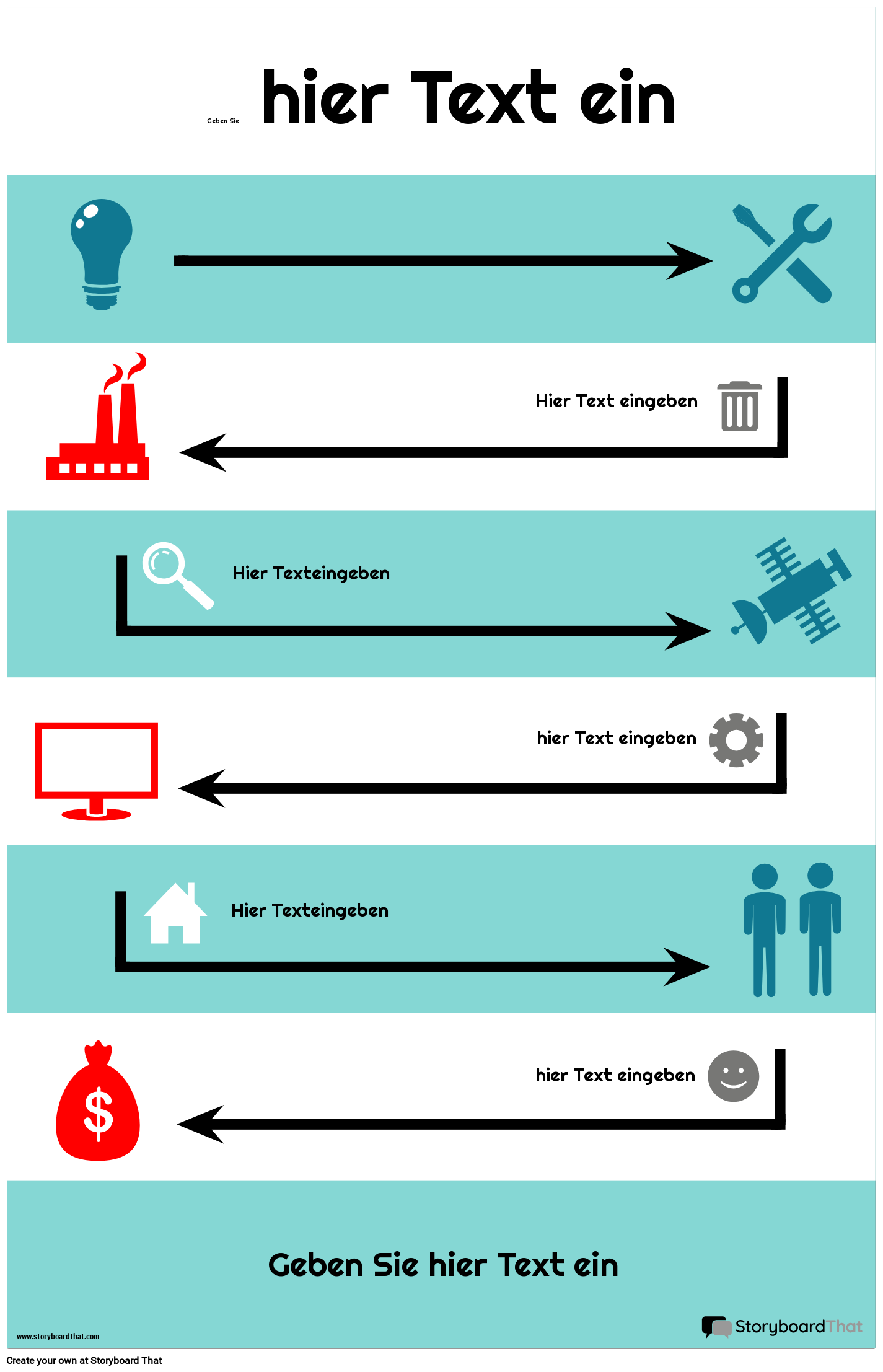 Infografik Verarbeiten Storyboard od Strane de-examples
