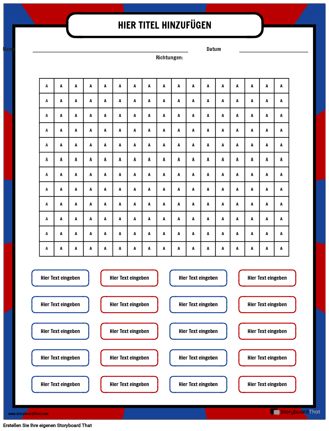 Juneteenth-Arbeitsblatt zur Wortsuche Storyboard Juneteenth-Arbeitsblatt zur Wortsuche Storyboard