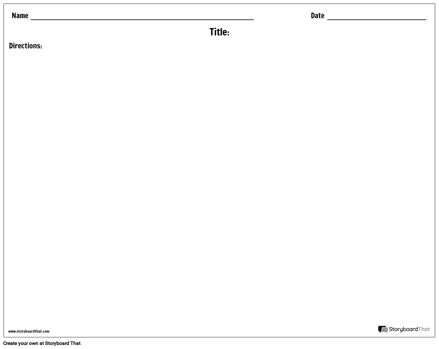 Leere Vorlage - Landschaft Storyboard von de-examples Leere Vorlage - Landschaft Storyboard von de-examples