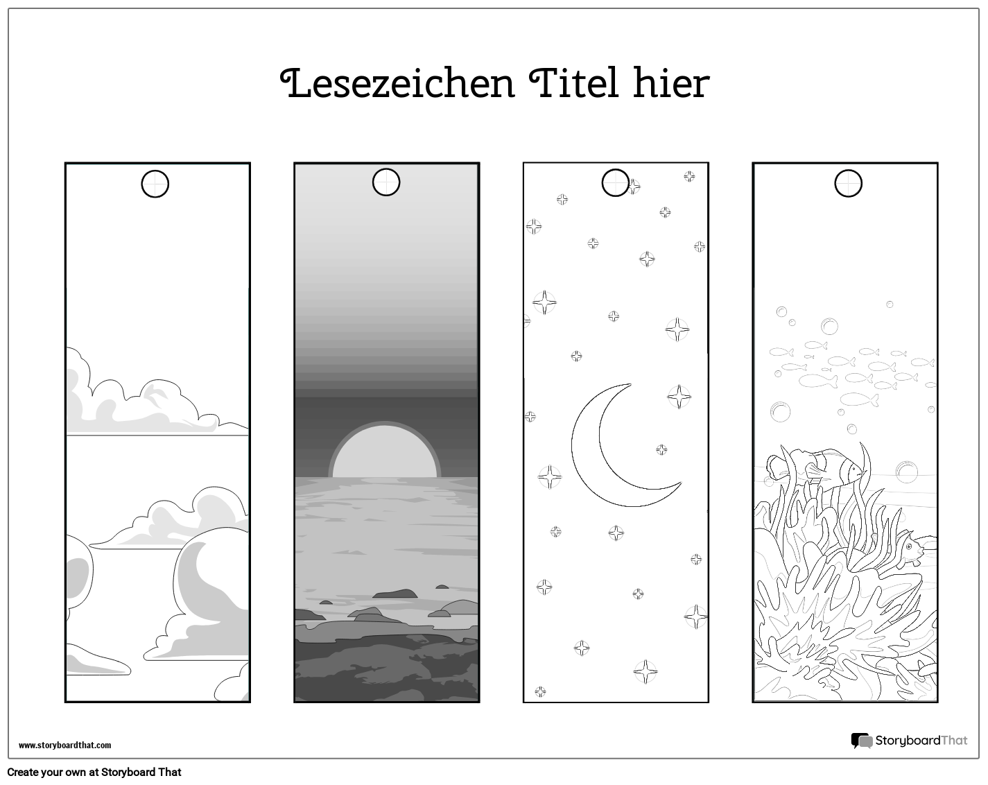 Lesezeichen-Vorlagen – Lesezeichen-Ersteller – Erstellen Sie Ihr ...