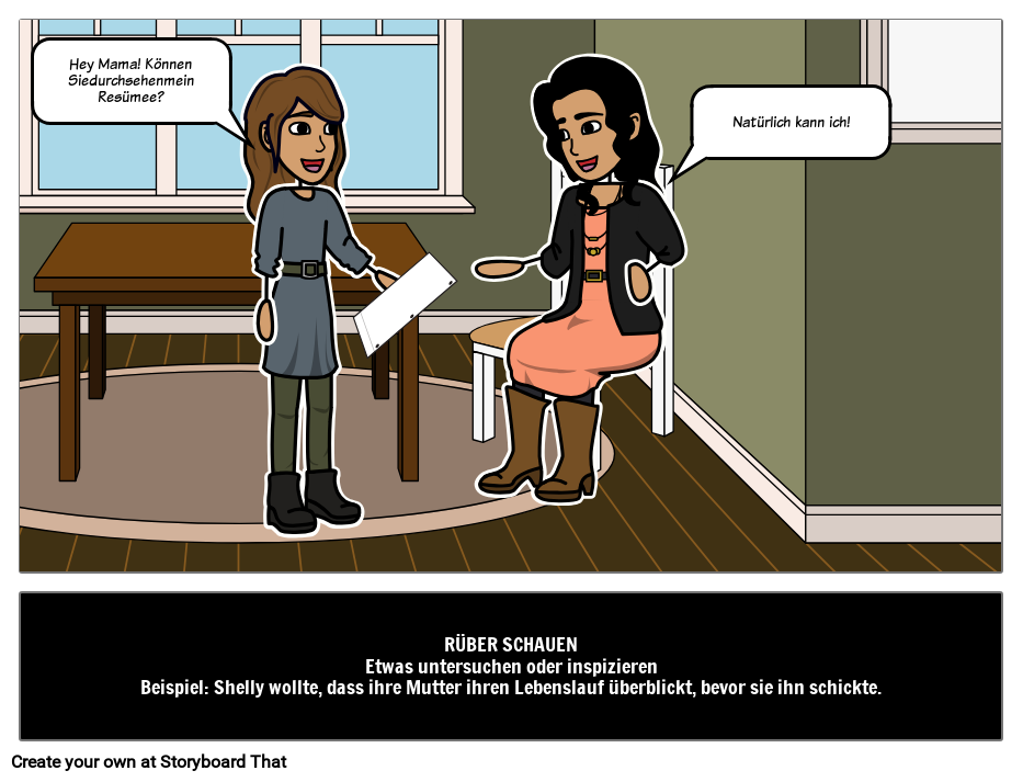 Nachsehen Storyboard von de-examples