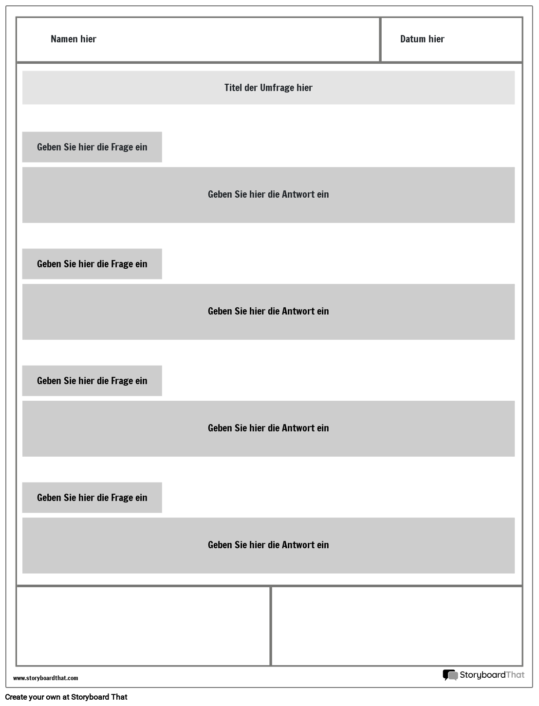 Umfragevorlagen — Survey Maker — Questionnaire Creator | StoryboardThat