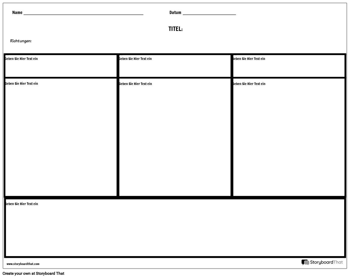 Notizen mit Drei Spalten mit Zusammenfassung Storyboard