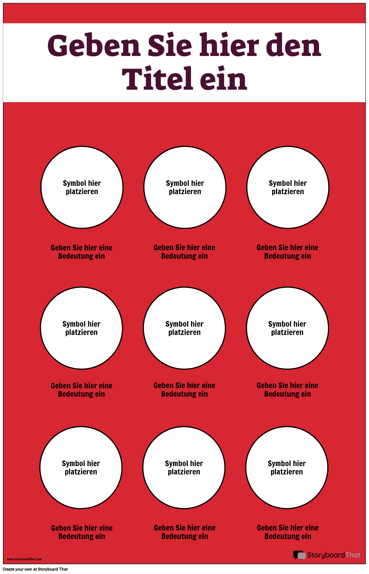 Poster mit Sicherheitssymbolen Storyboard por de-examples