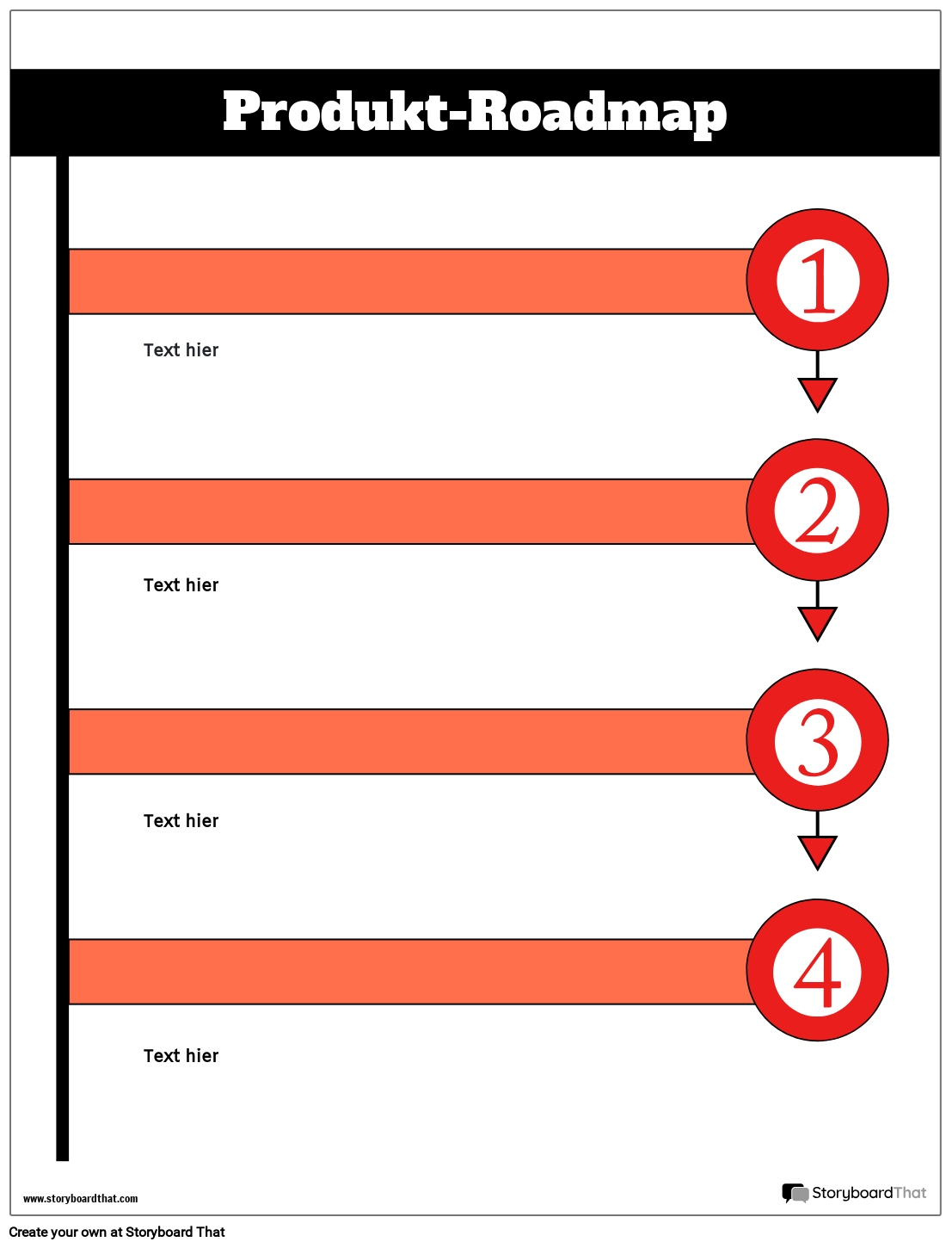 Produkt-Roadmap 2 Storyboard par de-examples